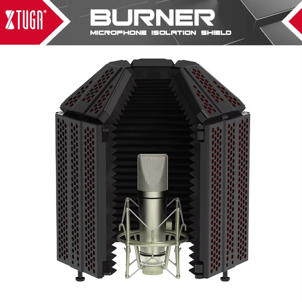 Microphone Isolation Shield Microphone Pop Filter Shield Foldable Adju – Backline Supply